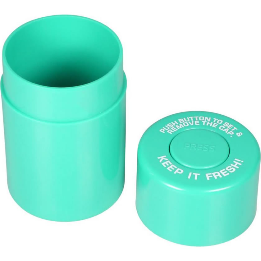 PU storage box, air tight, approx. 200ml; 10cm high; Ø 6cm Turquoise ...