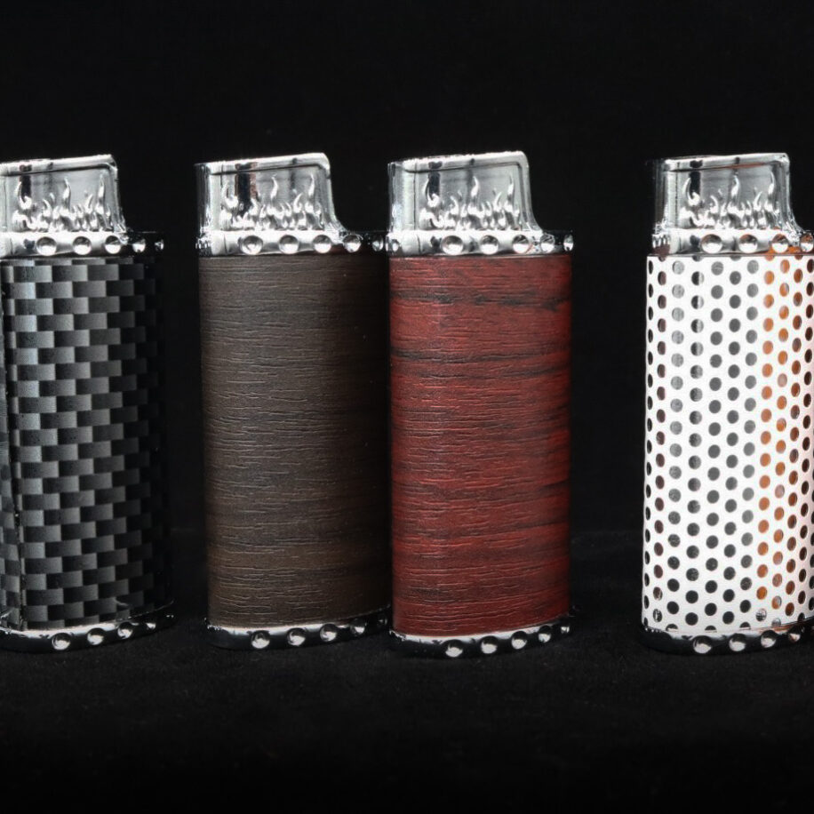 BIC Mini metal lighter cover, 6 designs55-J9846 - Wesleys Online Shop