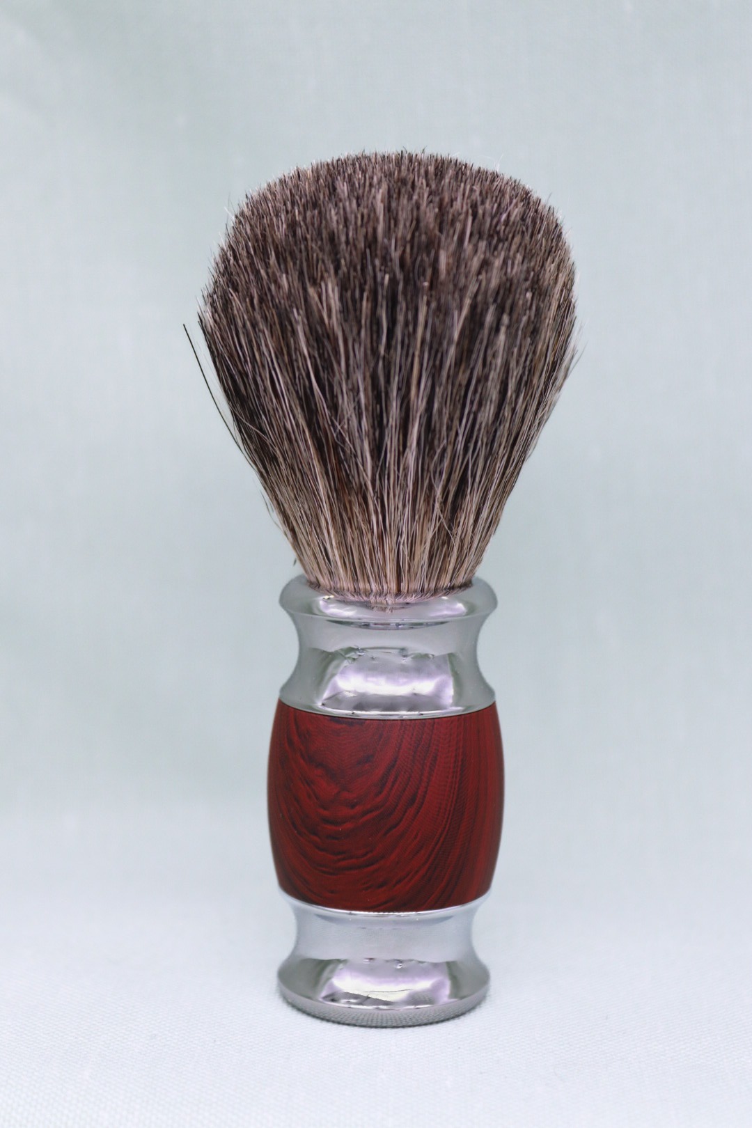 Dark Wood Mach 3 shaving set with badger brush 94-JBSHV110 - Wesleys ...